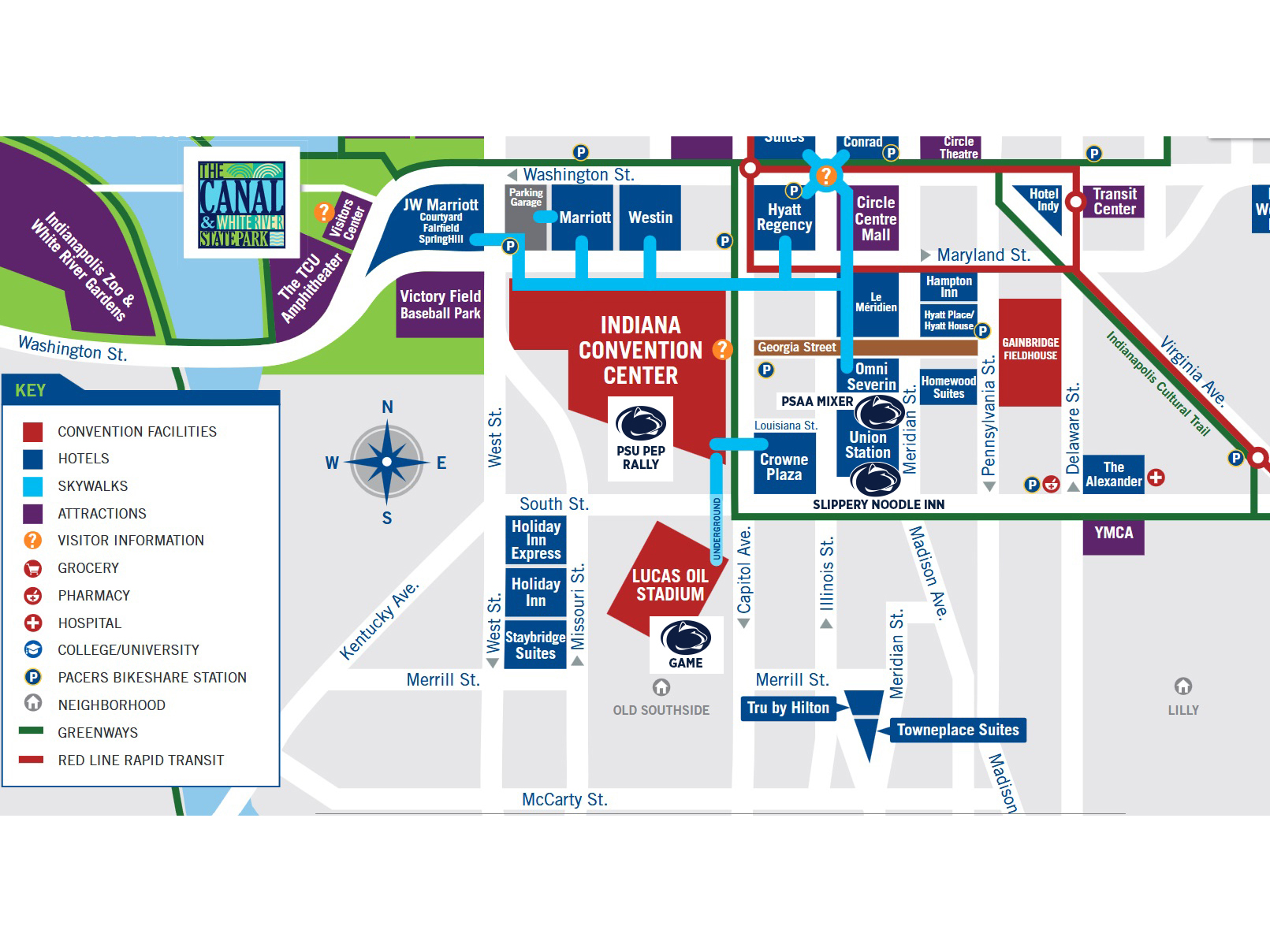Indiana Convention Center Map