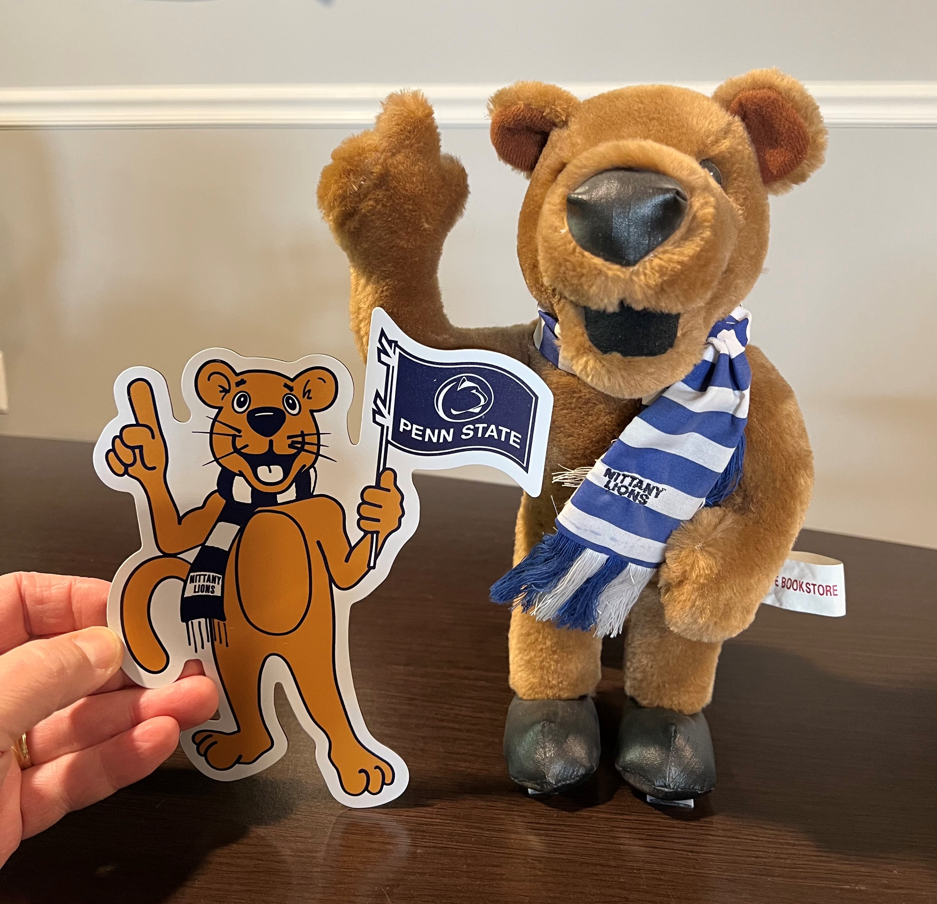 Clipart Peann Penn State Love Paw Magnet 6" Nittany Lions (PSU)