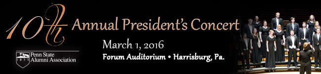 Annual President’s Concert set; pre-concert reception registration ...