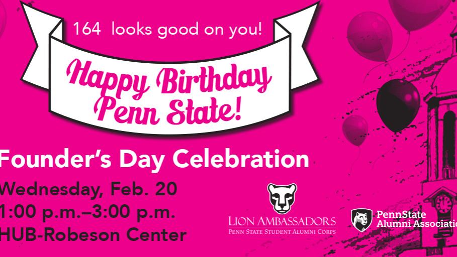 Lion Ambassadors to celebrate Penn State's 164th birthday on Feb. 20 ...