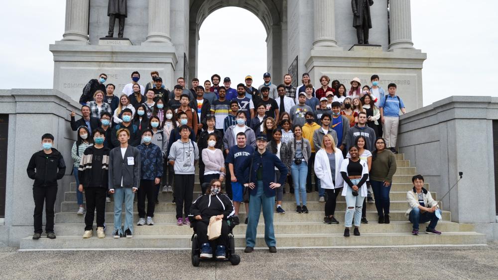 International, domestic students explore Gettysburg battlefields | Penn ...