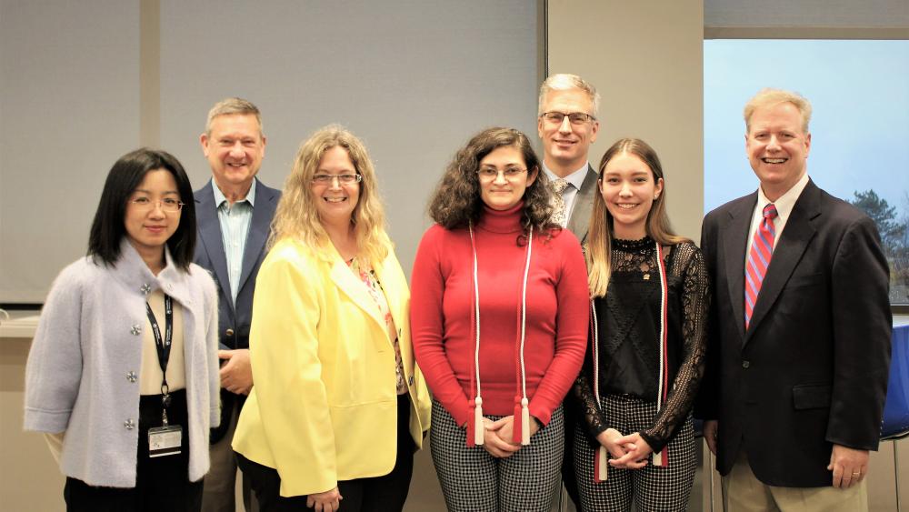 Corporate communication graduates receive Lambda Pi Eta honor cords ...