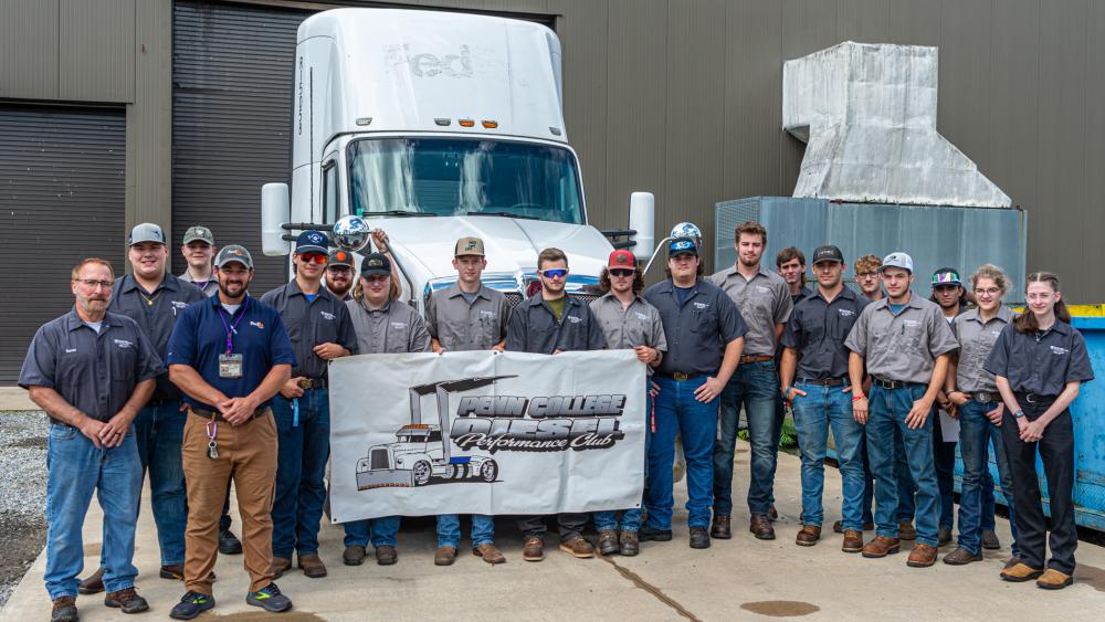 FedEx Freight donates truck for instructional use in diesel | Penn ...