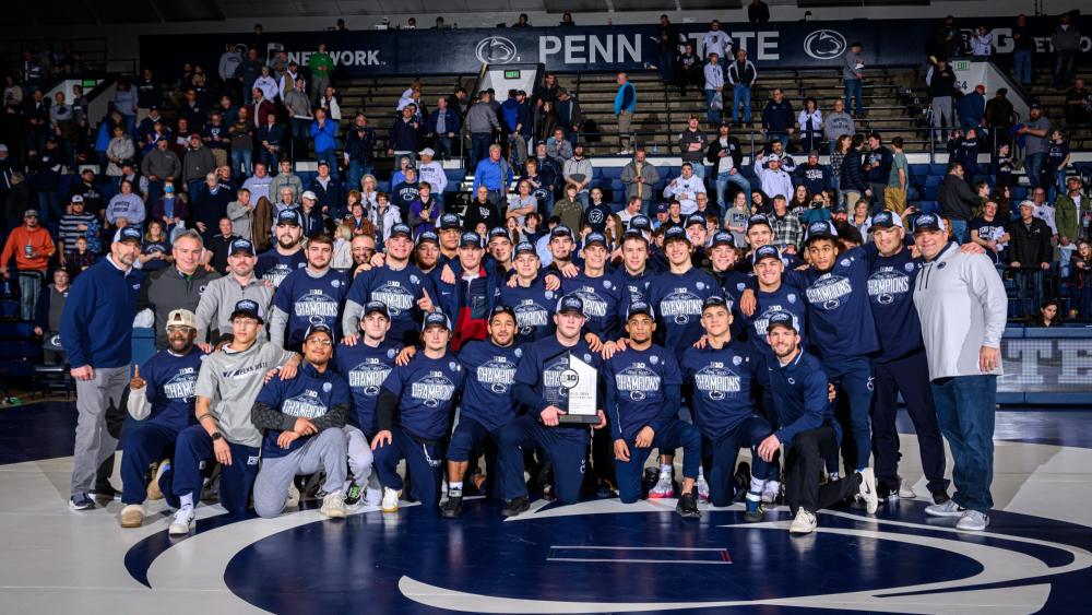 Wrestling team claims Big Ten regular season title | Penn State University