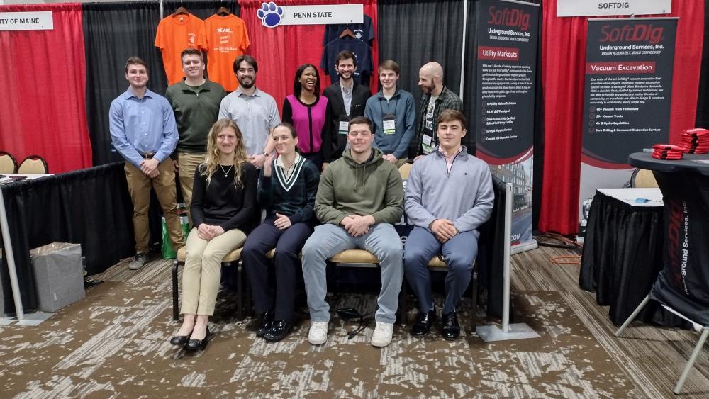 Students, alumni connect at statewide surveying conference | Penn State ...