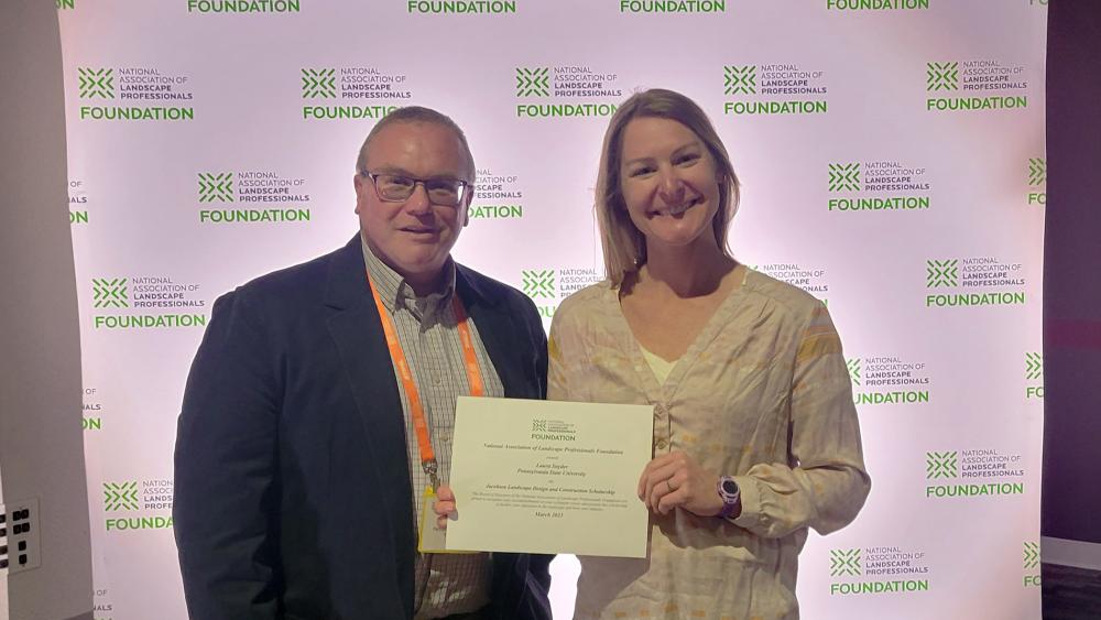 Industry scholarship awarded to Penn College landscape student | Penn ...
