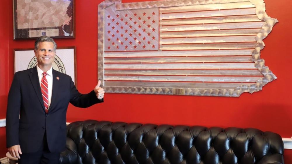 Penn College-crafted U.S. flag displayed in congressional district ...