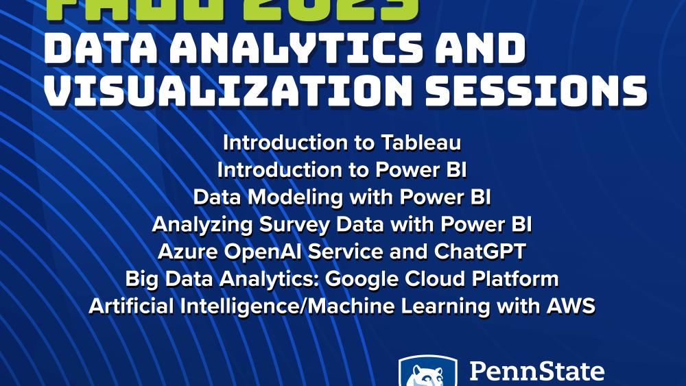 Libraries offer fall 2023 workshops on data analytics and visualization ...