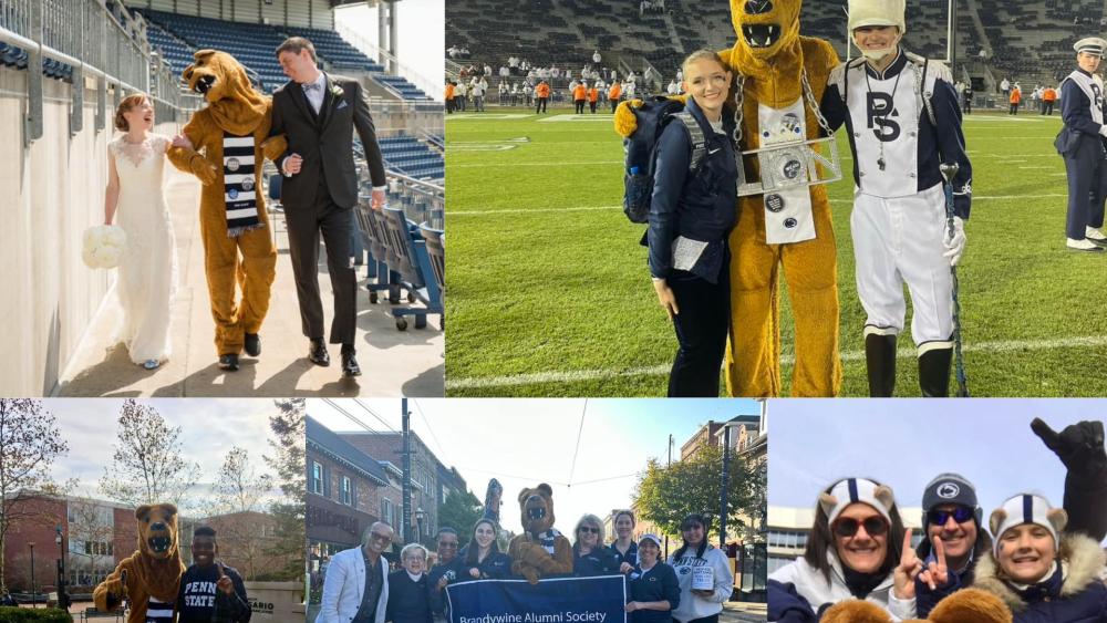 Pictures with 'the symbol of our best' | Penn State University