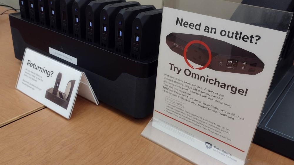 Libraries provides wireless charging with new Omnicharge portable power ...