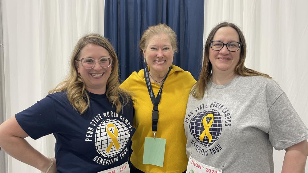 Two World Campus students dance at THON 2024 | Penn State University