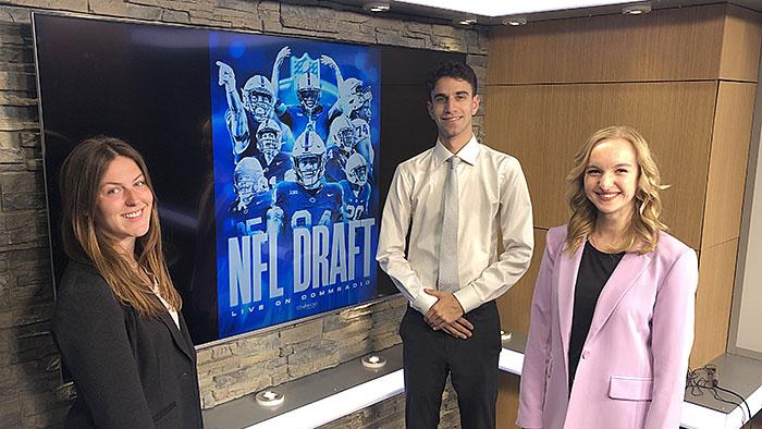 CommRadio students ready for live coverage of NFL draft in Detroit ...