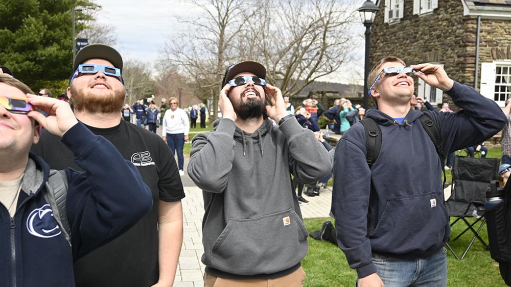 Solar eclipse viewing party draws crowd to Penn State Wilkes-Barre ...