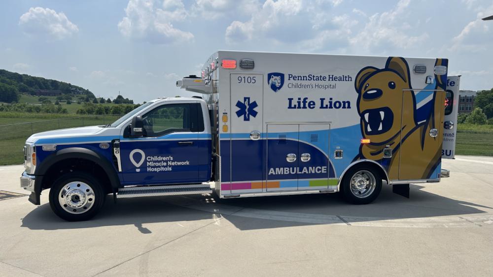 Penn State Health adds new, specially equipped pediatric ambulance to ...