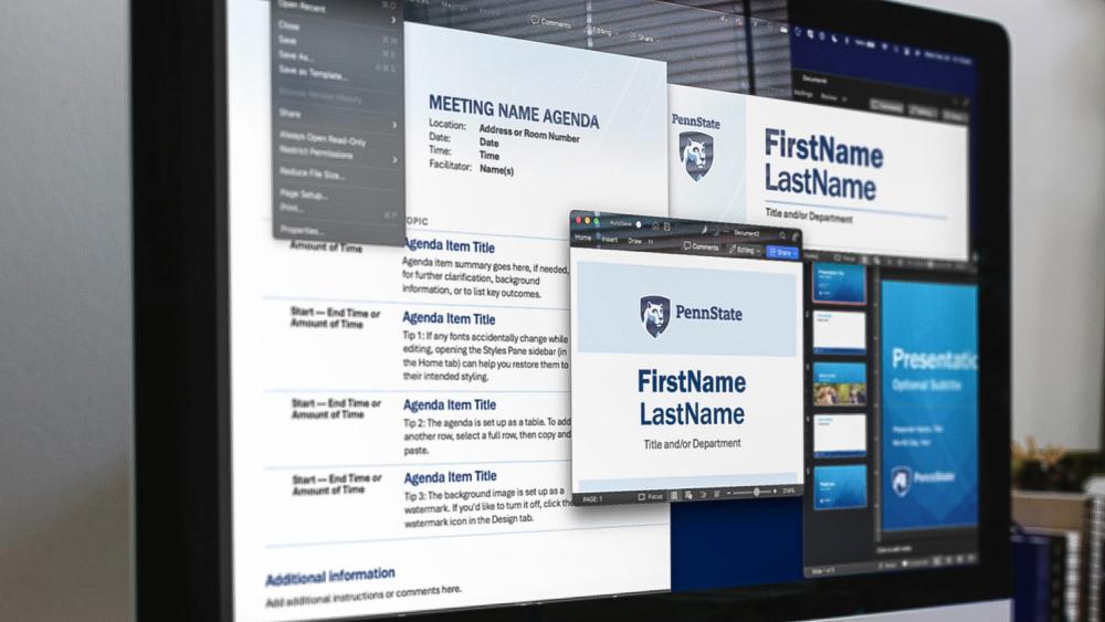 New Penn State-branded templates now available for use by University ...
