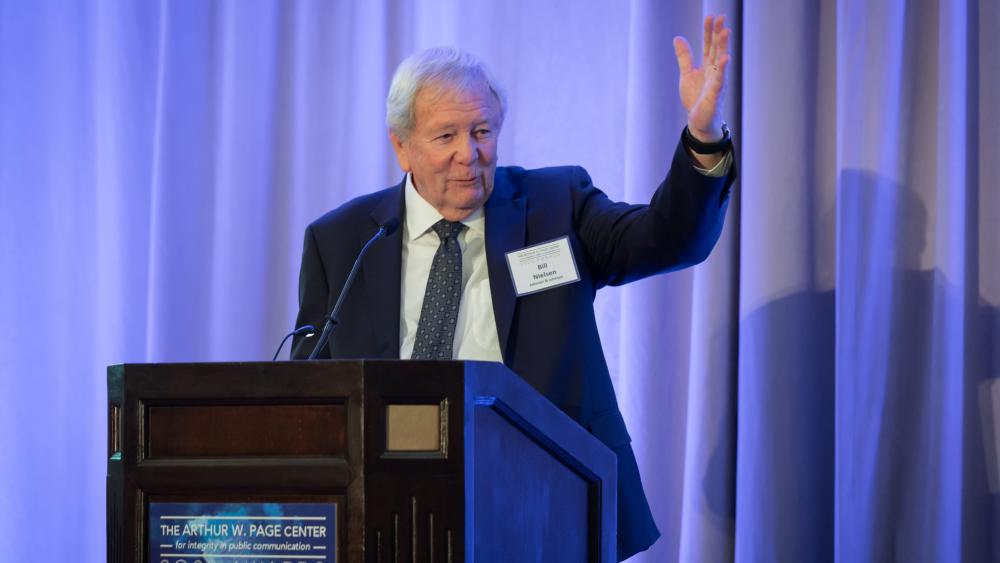 Bill Nielsen, public relations legend and long-time Page Center chair ...