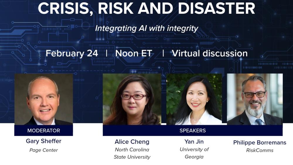 Page Center to host free webinar on AI ethics in crisis communication ...