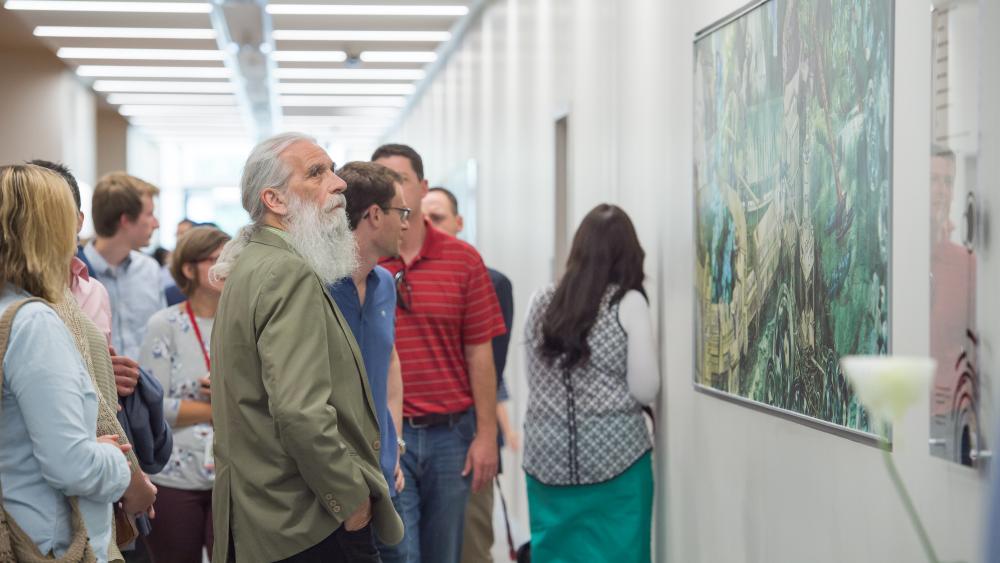 Student work shaped art in Penn State Behrend's AMIC building | Penn ...