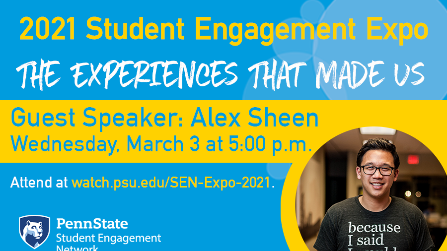 Speaker Alex Sheen to headline 2021 Student Engagement Expo | Penn ...