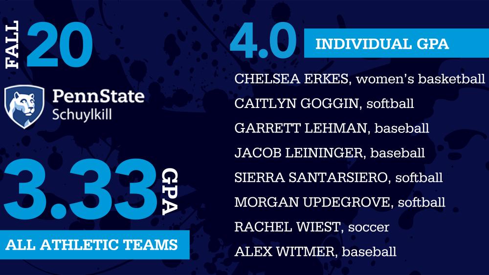 Penn State Schuylkill student-athletes continue to shine academically ...