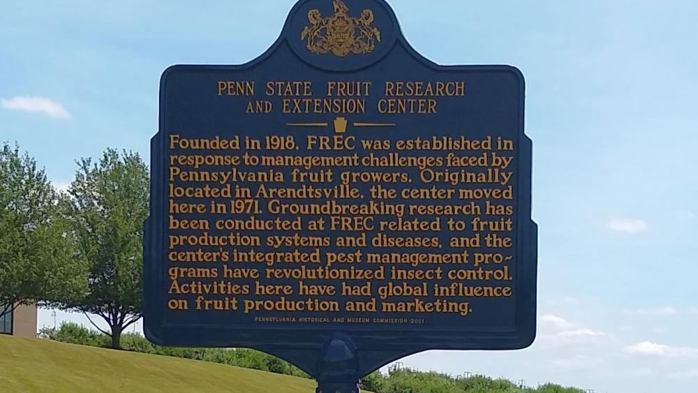 New state historical marker highlights legacy of Penn State fruit ...