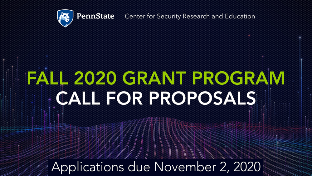 Security center announces Fall 2020 Grant Program | Penn State University