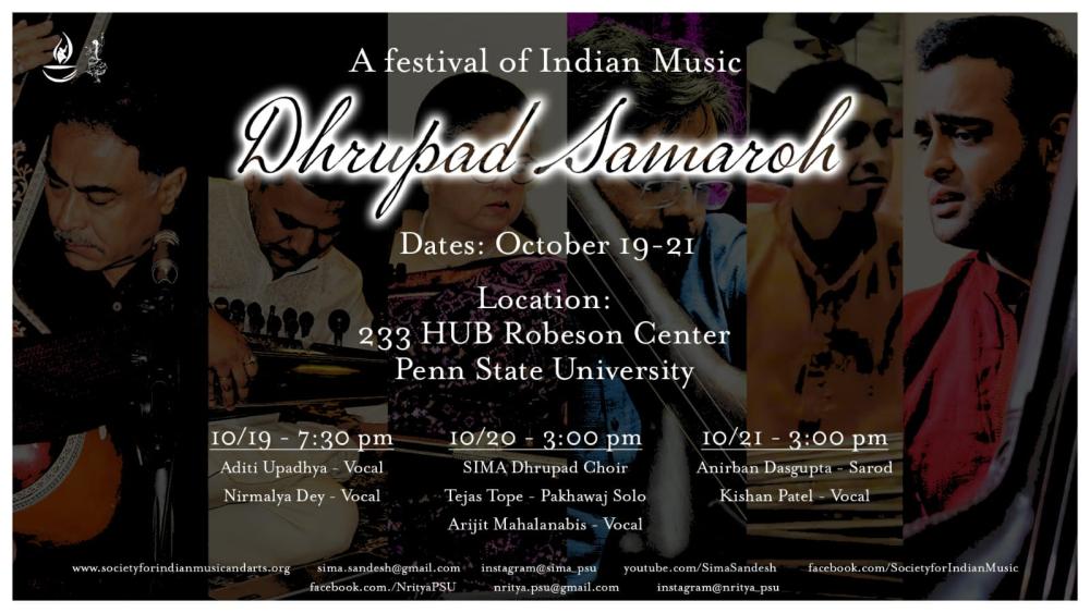 Indian music festival scheduled for Oct. 19-21 in HUB-Robeson Center ...