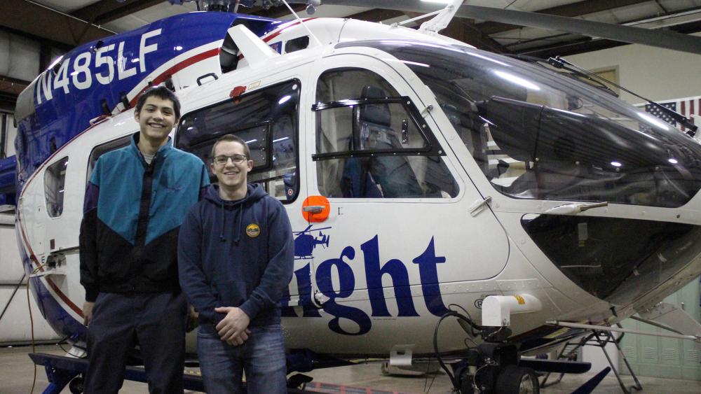 Penn College aviation students awarded scholarships by helicopter ...