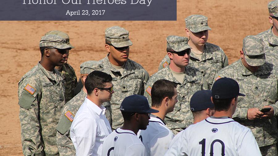 Joint Service ROTC joined Penn State baseball at Honor Our Heroes Day ...