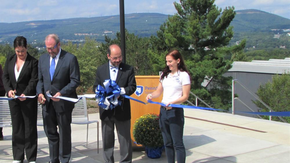 Scranton campus celebrates renovated patio, new historical marker ...