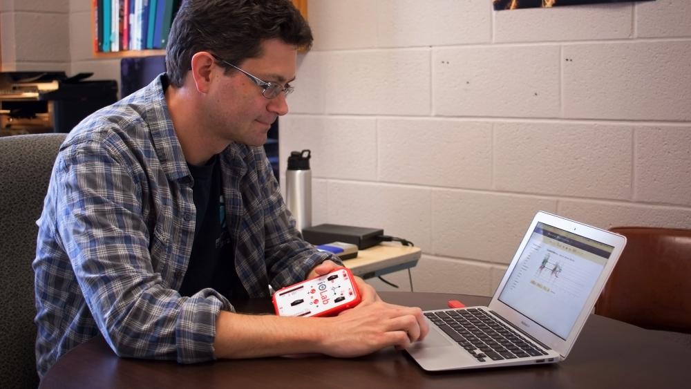 Physics professors enhance learning through handheld data collectors ...