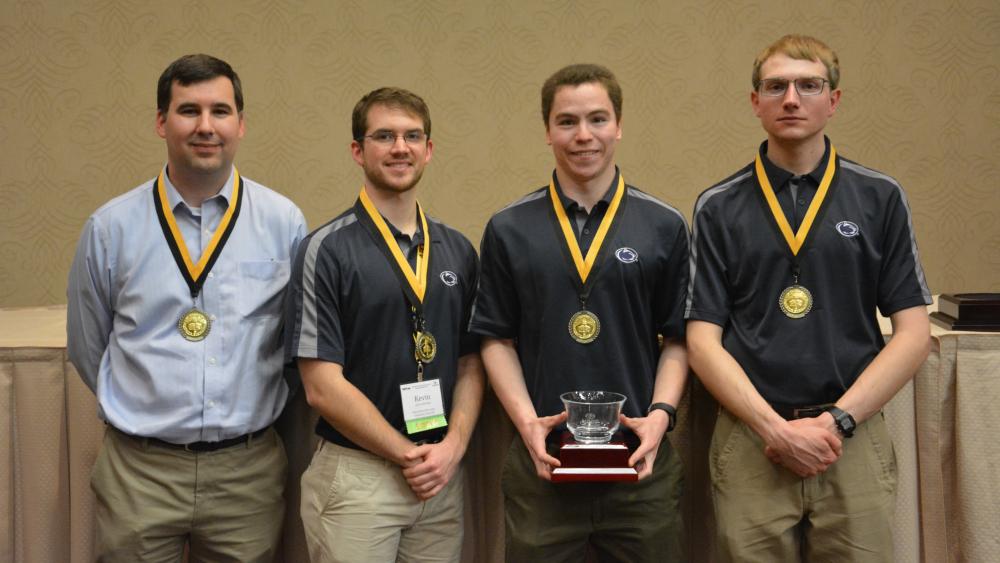 Civil engineering students win third place at national surveying ...