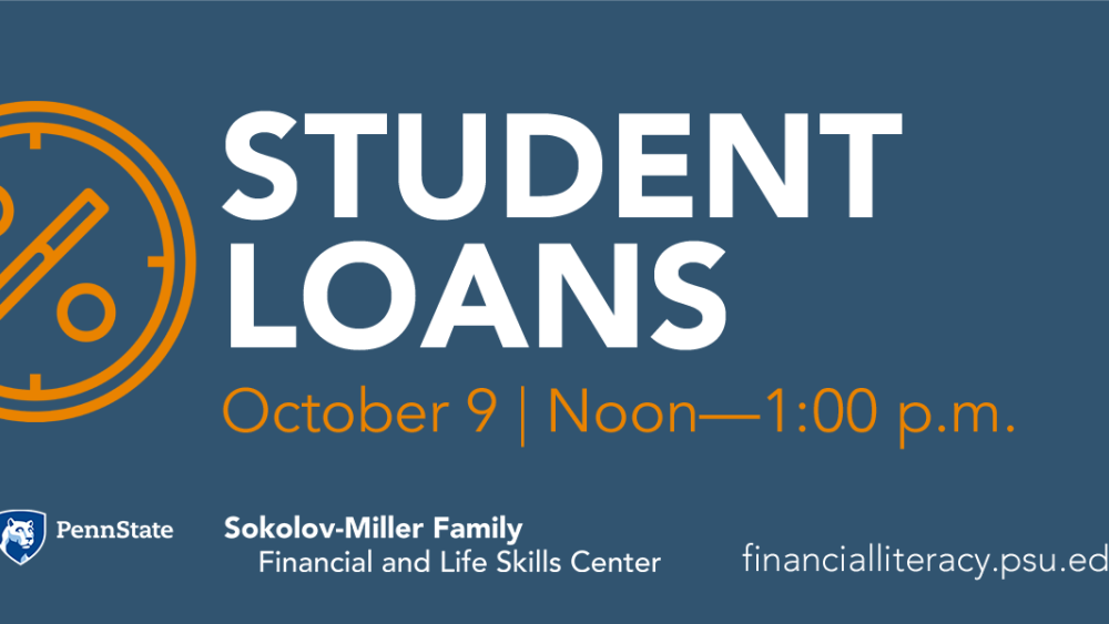 Oct. 9 webinar to cover management of student loans | Penn State University