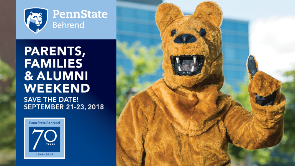 Parents, Families & Alumni Weekend is Sept. 21-23 at Penn State Behrend ...
