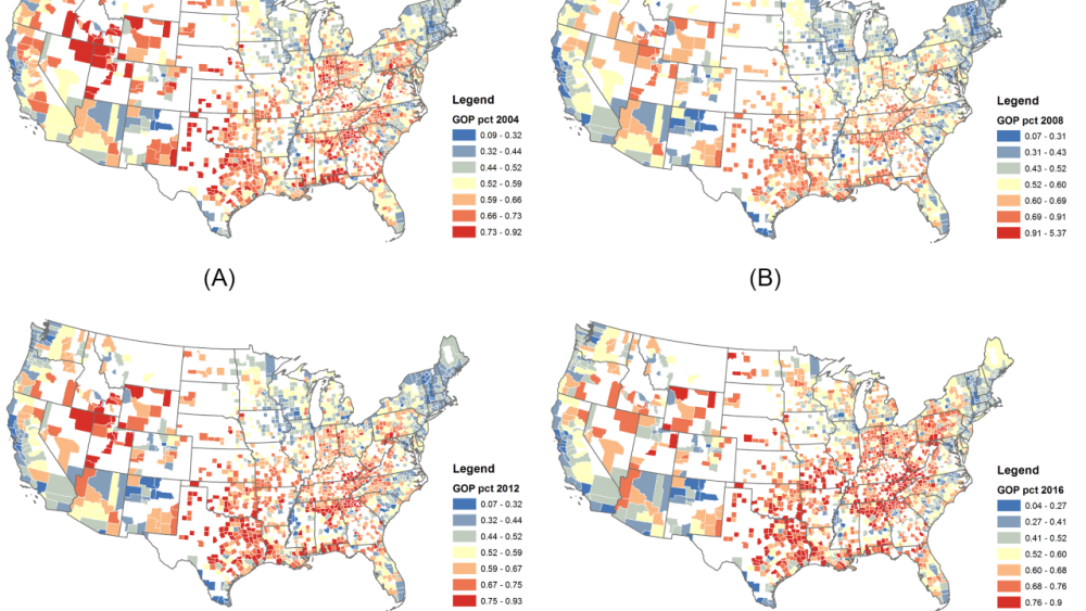Politically extreme counties may act as magnets, migration patterns ...