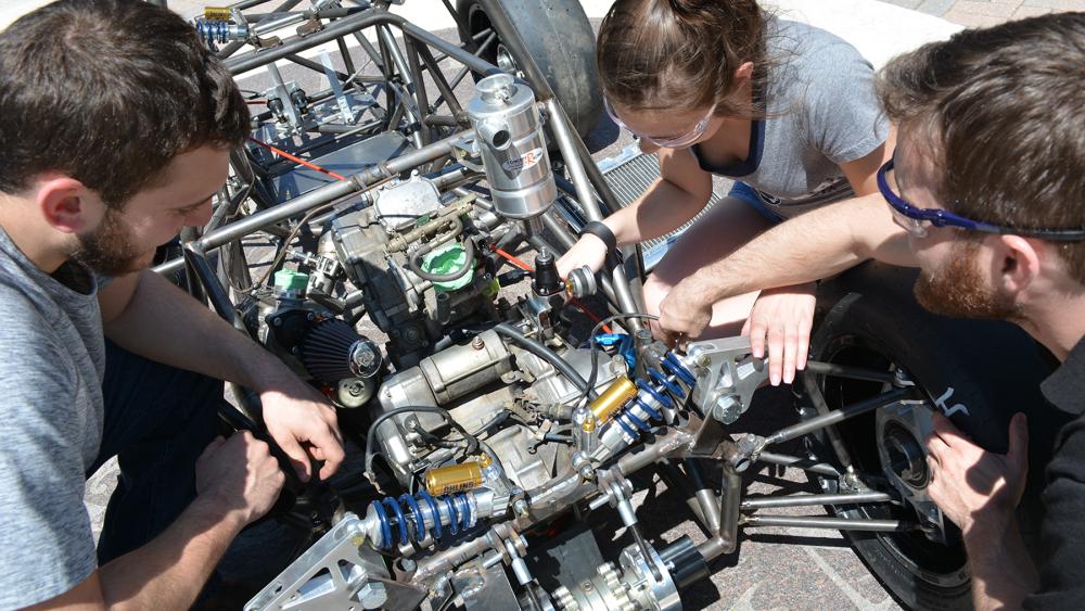 Students build a car and their résumés en route to first competition ...