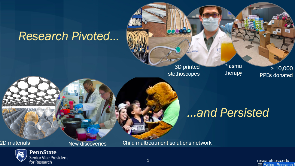 Senior Vice President Weiss: Research resilience -- thank you! | Penn ...