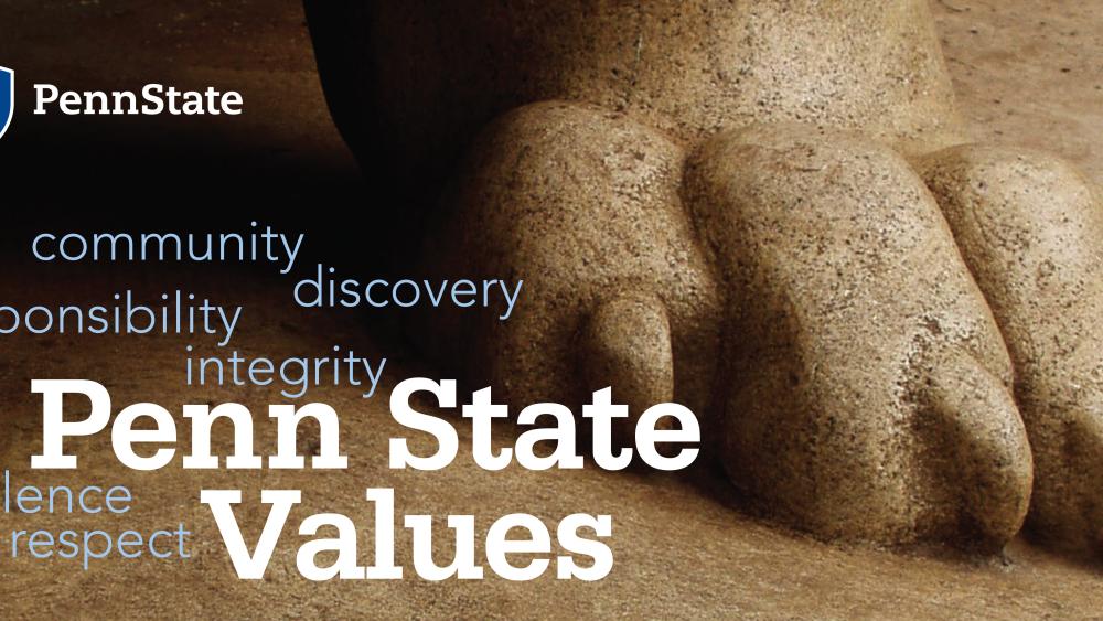 University to begin promotion of the Penn State Values | Penn State ...