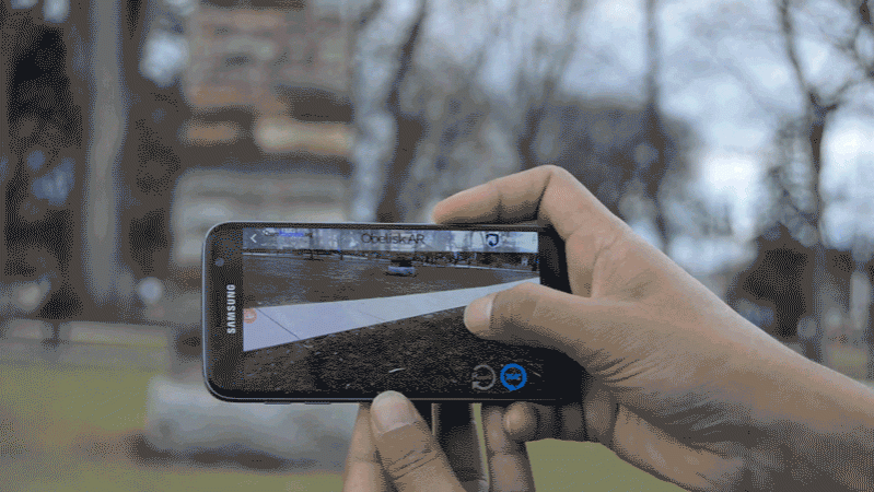 Augmented reality app reveals campus monument's history as teaching ...