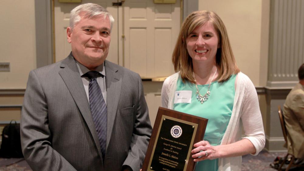 Jennelle Malcos receives George W. Atherton Award for Excellence in ...