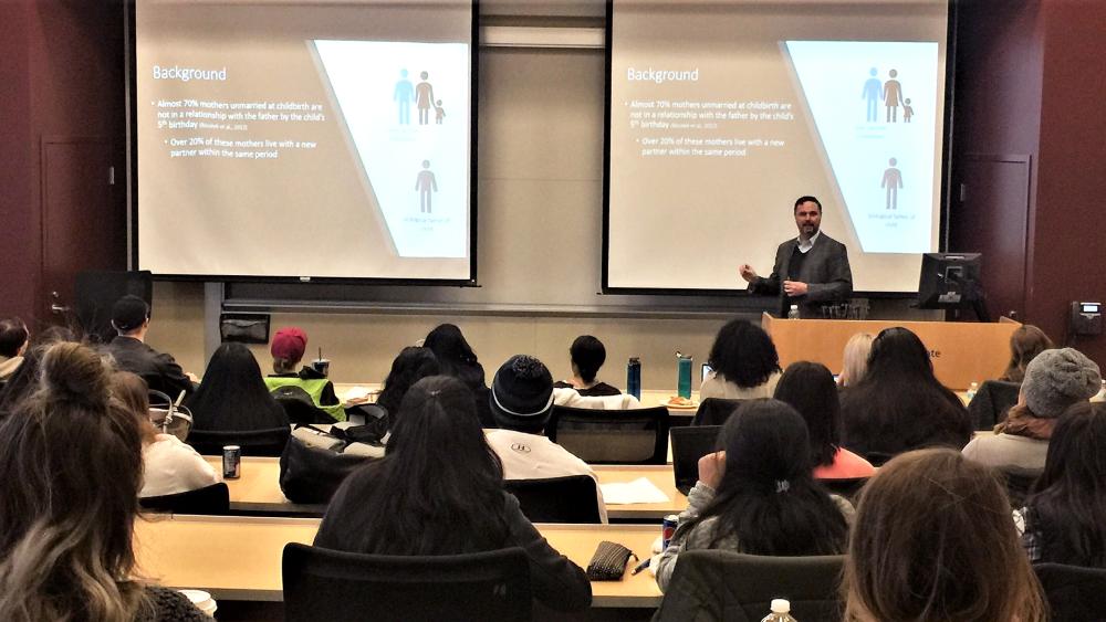 Petren discusses his published research on mothers and stepfathers ...