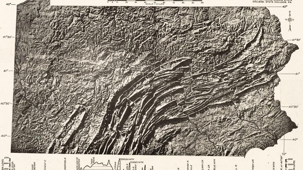 Restored, historic plaster relief map on display | Penn State University