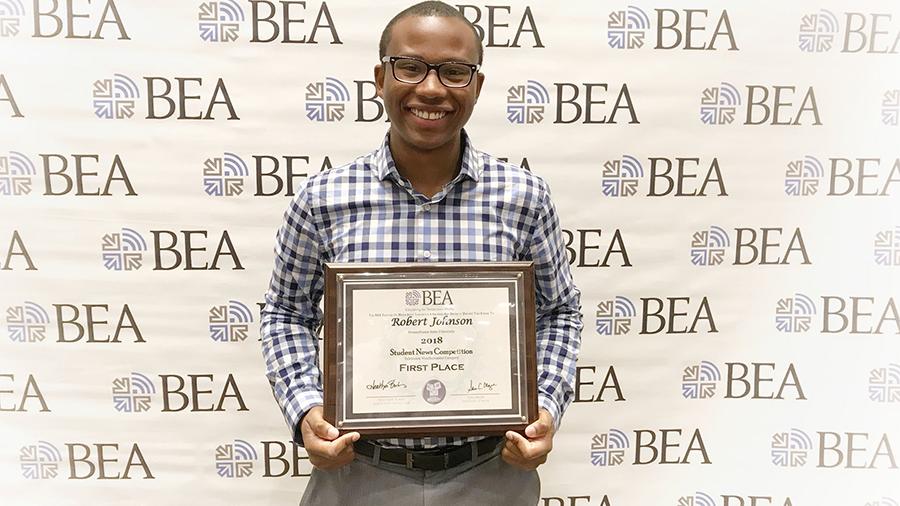 Robert Johnson named nation's best student TV weathercaster | Penn ...
