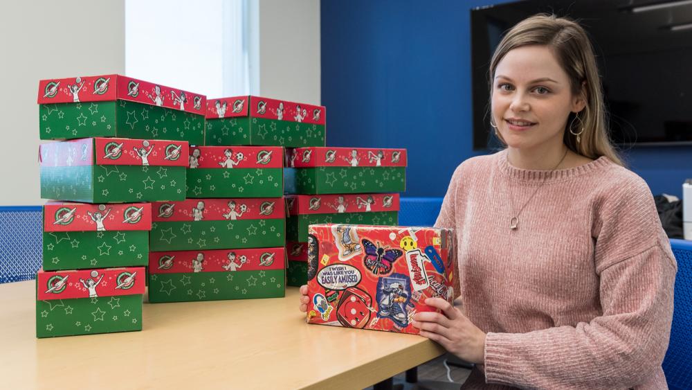 Childhood memory inspires student to plan Operation Holiday Shoebox on ...