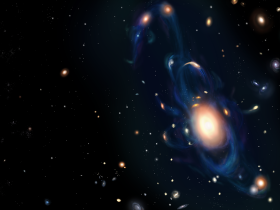 Strange cosmic burst from colliding galaxies shines light on heavy ...